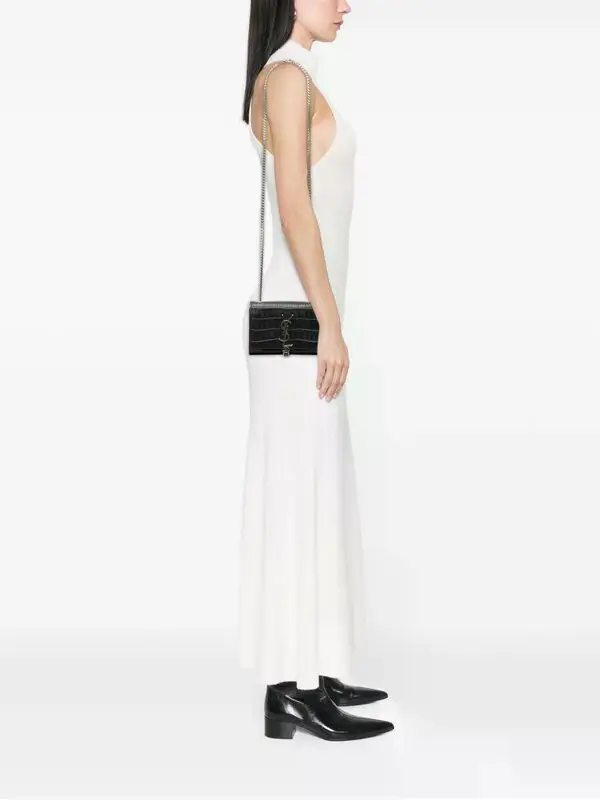 Saint Laurent Small Monogram Kate Tassel Bag - Black