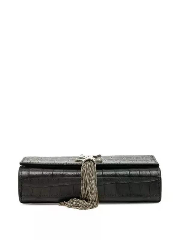 Saint Laurent Small Monogram Kate Tassel Bag - Black