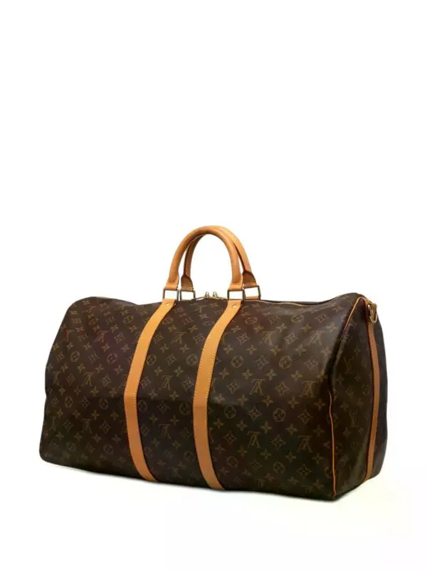 LOUIS VUITTON 2000 Monogram Keepall Bandouliere 55 Travel Bag