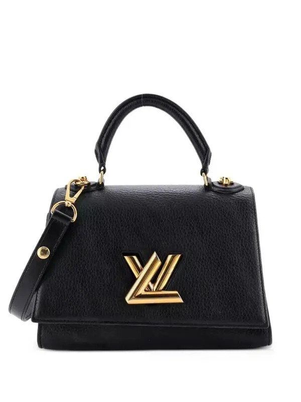 LOUIS VUITTON Taurillon Leather Pm Satchel Bag - Black
