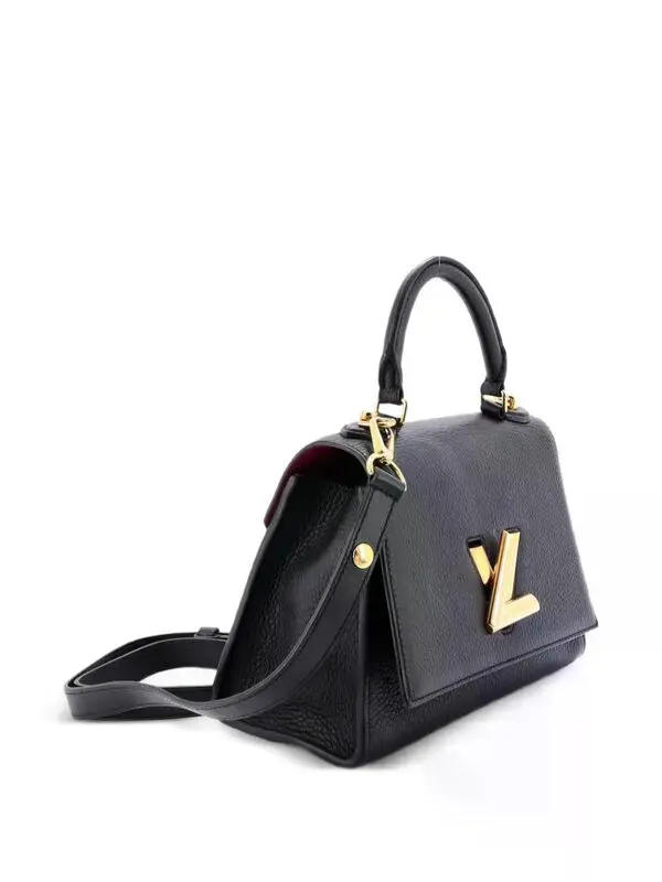 LOUIS VUITTON Taurillon Leather Pm Satchel Bag - Black