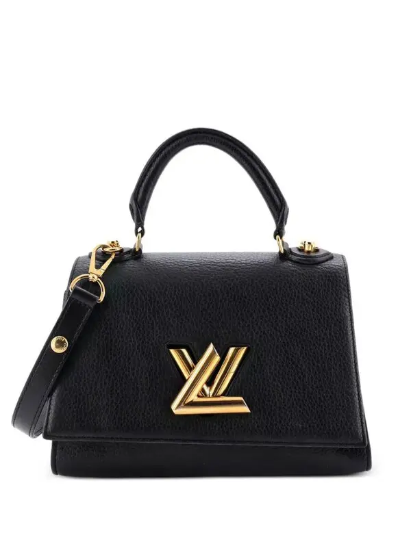 LOUIS VUITTON Taurillon Leather Pm Satchel Bag - Black