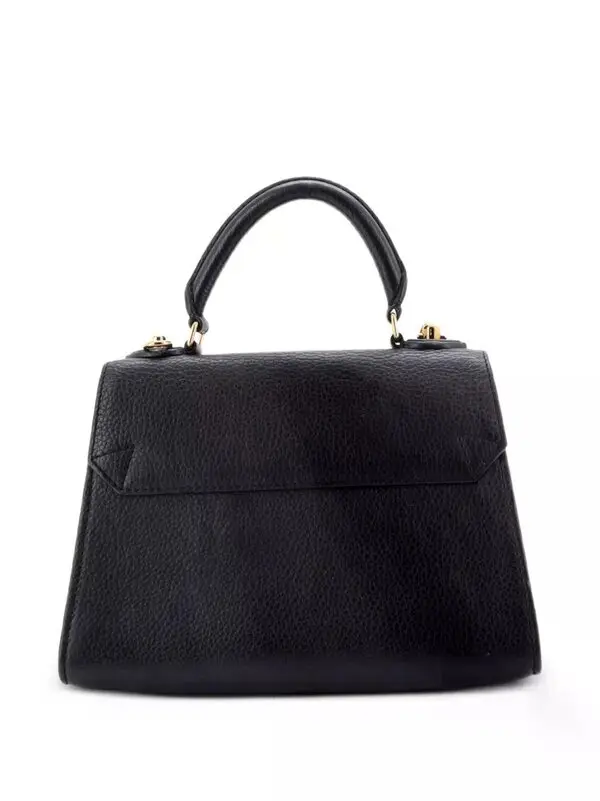 LOUIS VUITTON Taurillon Leather Pm Satchel Bag - Black