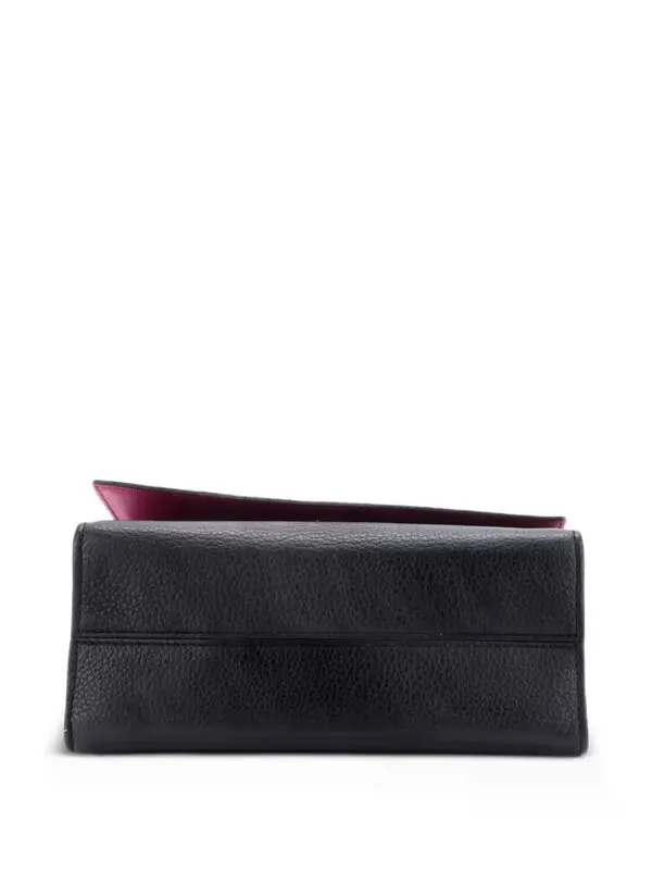 LOUIS VUITTON Taurillon Leather Pm Satchel Bag - Black