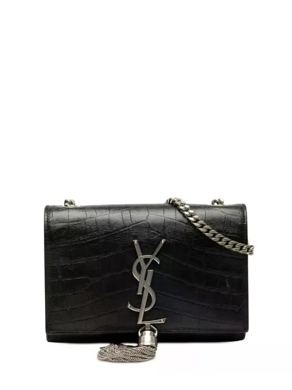 Saint Laurent Monogram Kate Tassel Crossbody Bag - Black