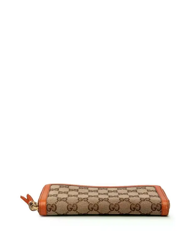 Gucci 2000-2015 Gg Canvas Bamboo Tassel Zip Around Wallet Long Wallets