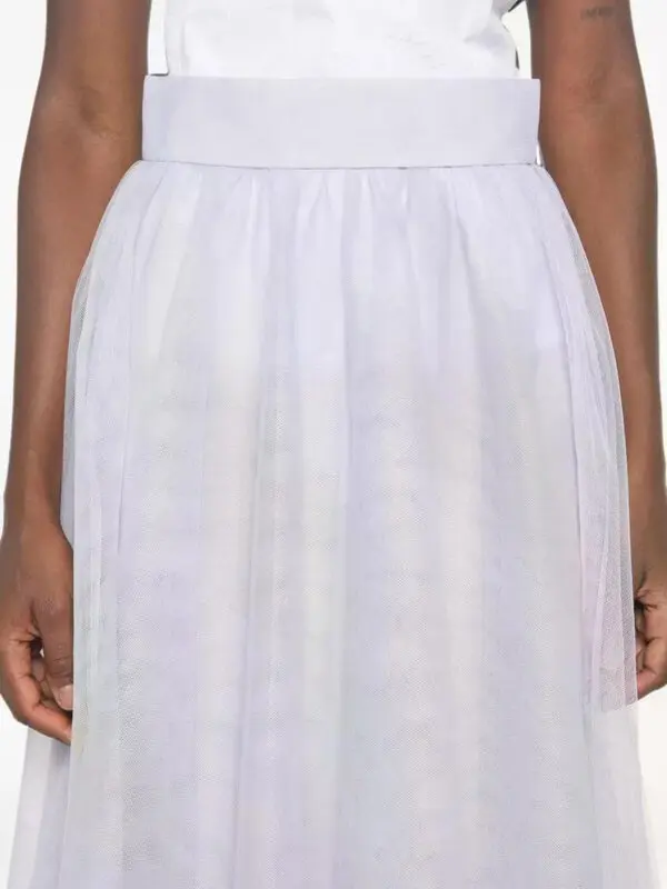 Zimmermann Tulle Layered Midi Skirt