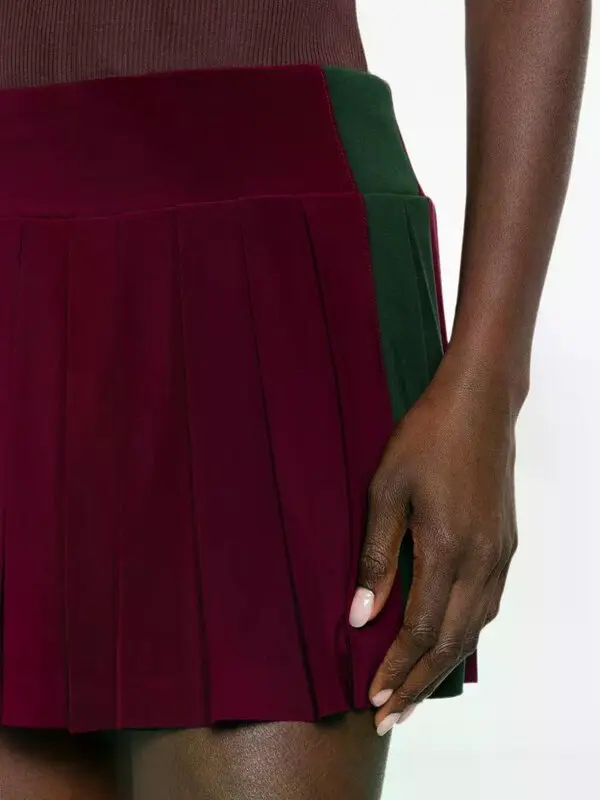 Norma Kamali Pleated Mini Skirt