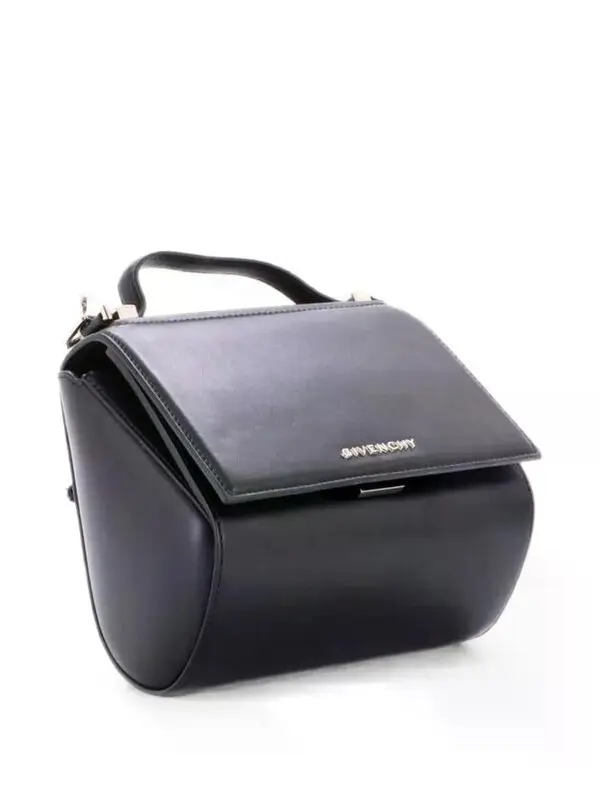 Givenchy Logo Strap Pandora Box Bag Leather Mini Crossbody Bag