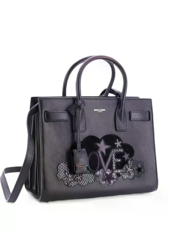 Saint Laurent Sac De Jour Bag Patchwork Leather Baby Tote Bag