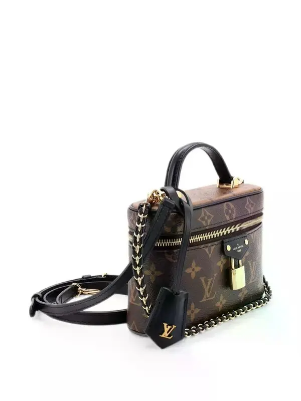 LOUIS VUITTON Vanity Chain Pouch Reverse Monogram Canvas Satchel