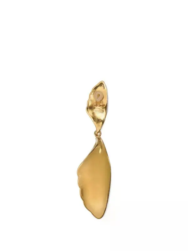 Roberto Cavalli Butterfly-wing Drop Earrings