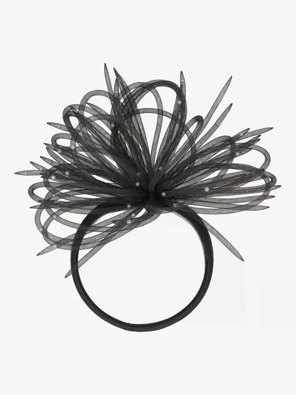 Vintage Bead-embellished Mesh Headband