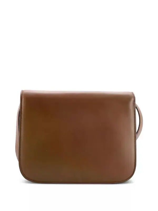 Celine Classic Box Bag Smooth Leather Medium Crossbody Bag - Brown