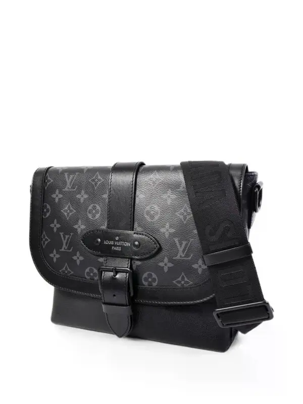LOUIS VUITTON Saumur Monogram Eclipse Shoulder Bag