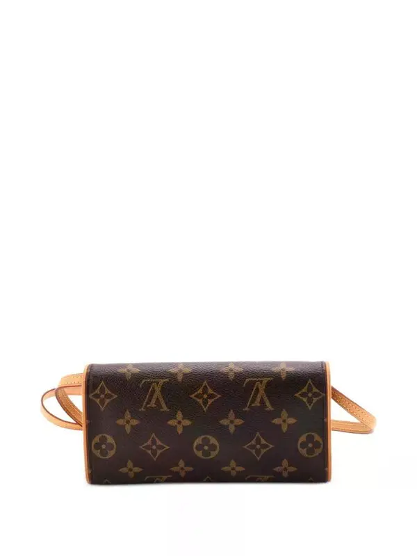 LOUIS VUITTON Monogram Canvas Twin Pm Handbag - Brown