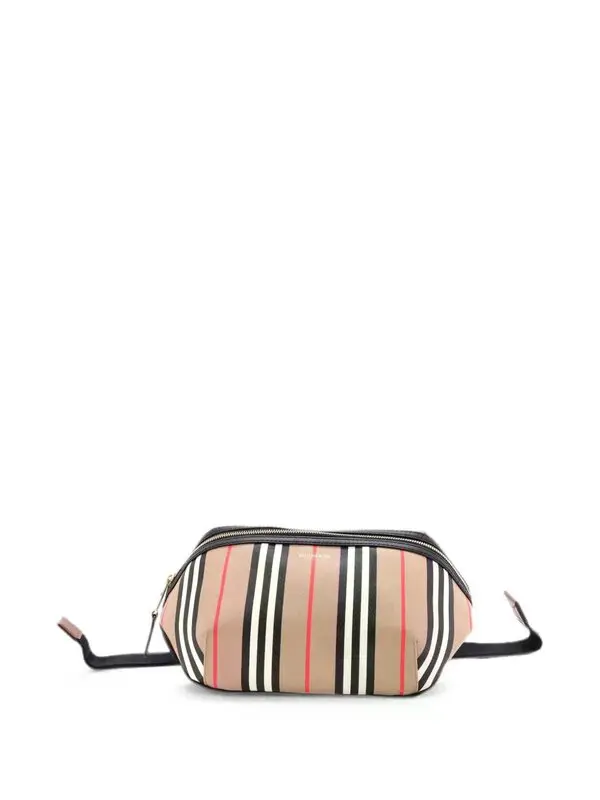 Burberry Sonny Waist Bag Icon Stripe E-canvas Medium Belt Bag