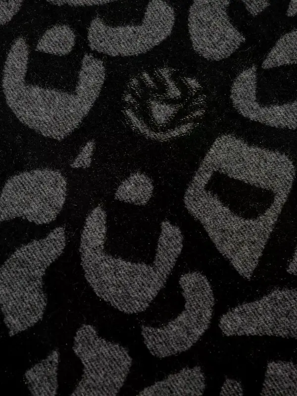 SPORTALM Leopard-print Fringed Scarf