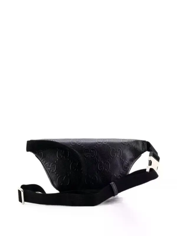 Gucci Gg Embossed Perforated Leather Belt Bag