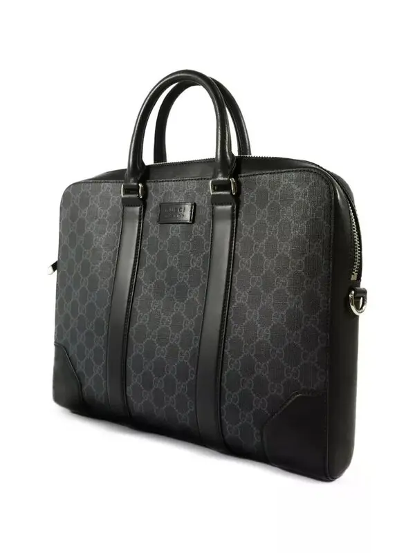 Gucci Gg Supreme Monogram Canvas Briefcase Laptop Bag