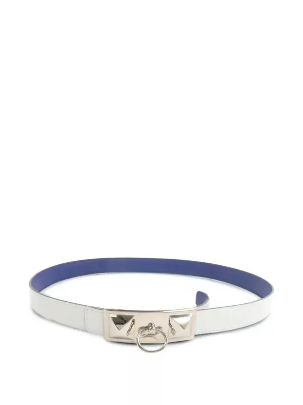Hermès 2014 Rival Reversible Belt - White