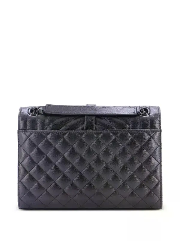 Saint Laurent Classic Monogram Envelope Satchel - Black