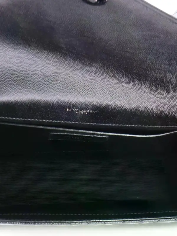 Saint Laurent Classic Monogram Envelope Satchel - Black
