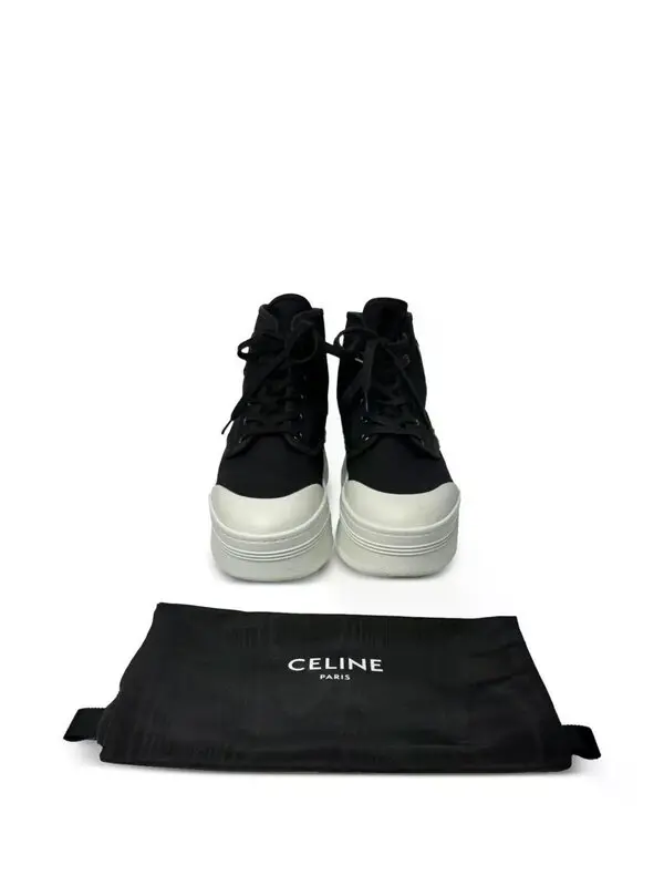 Celine 2020s Triomphe-patch High-top Sneakers