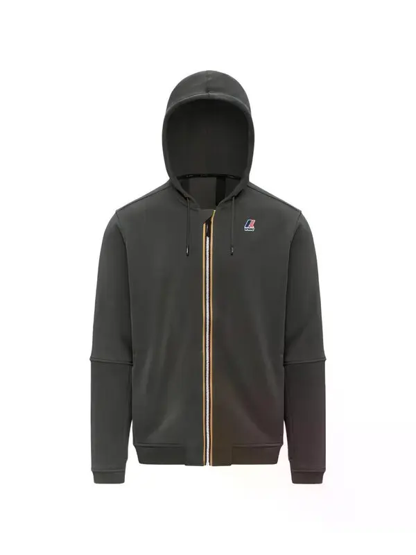 K-WAY Logo-print Zip-up Hoodie