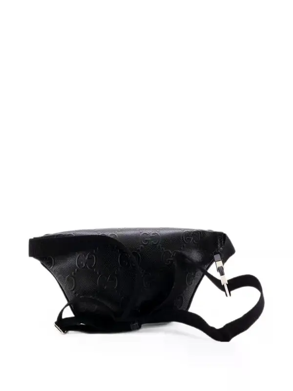 Gucci Gg Embossed Perforated Leather Belt Bag