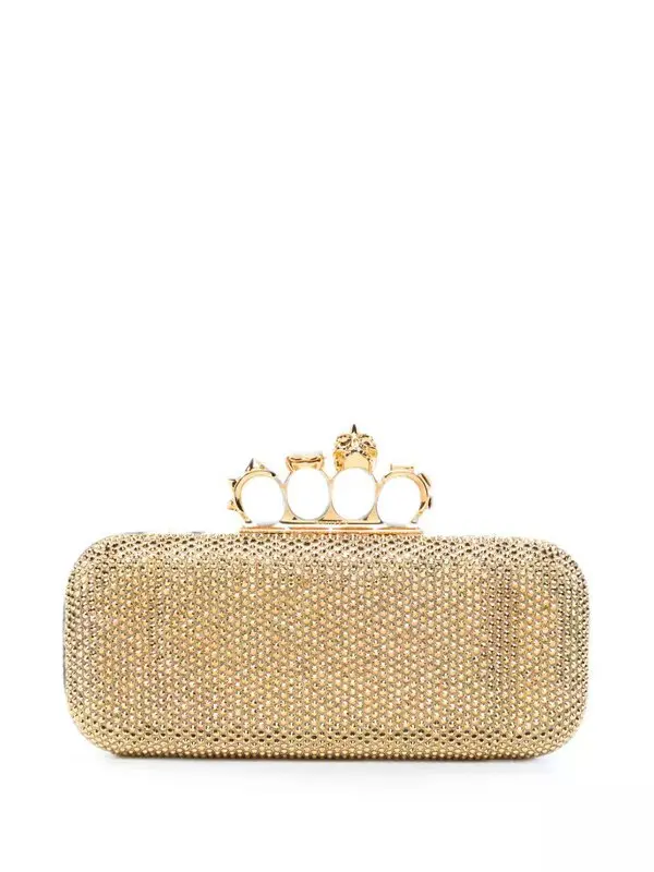 Alexander McQueen Long Knuckle Crystal-embellished Clutch Bag