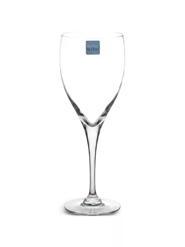 CRISTAL DE SEVRES Pensee Wine Glasses Set - White