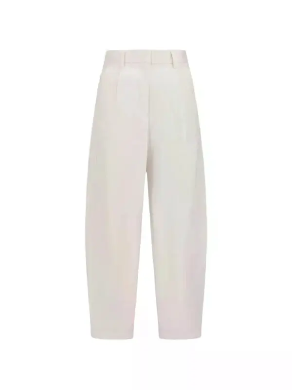 Herno Belt-loops Trousers With Dart Detailing - White