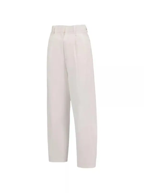 Herno Belt-loops Trousers With Dart Detailing - White