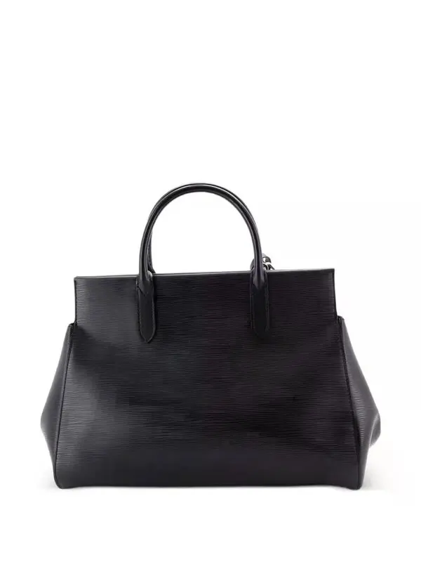 LOUIS VUITTON Epi Leather Mm Satchel Handbag - Black