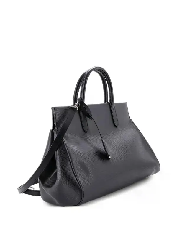 LOUIS VUITTON Epi Leather Mm Satchel Handbag - Black