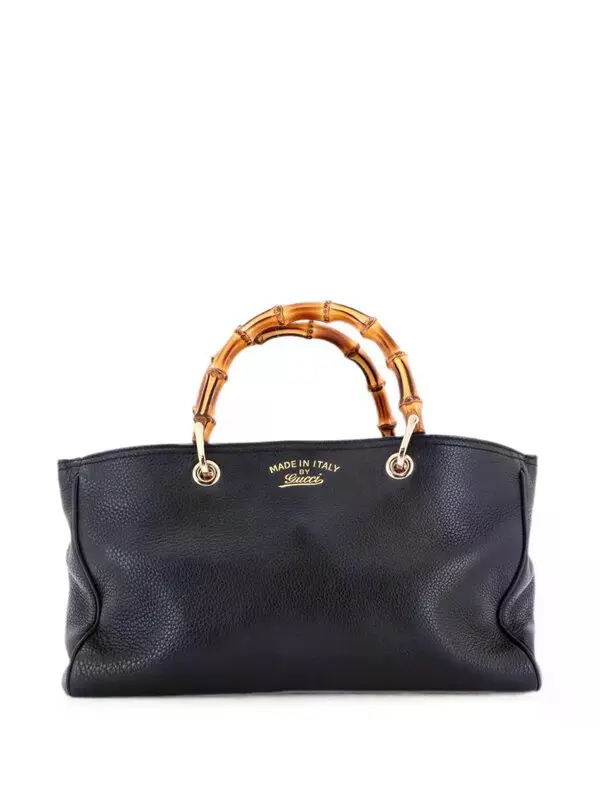 Gucci Bamboo Shopper Leather Medium Tote Bag