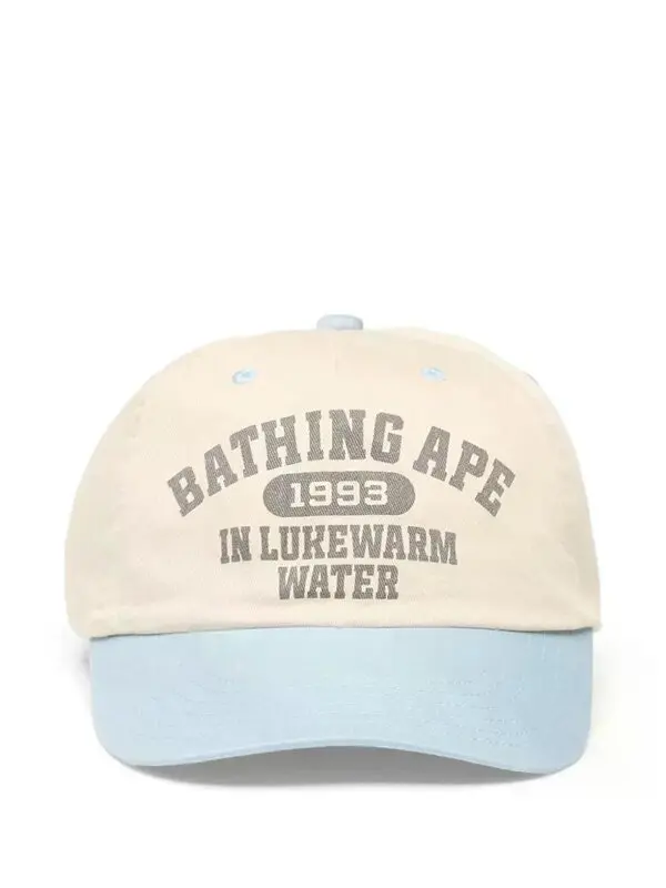 A BATHING APE Logo Print Baseball Cap - Neutrals