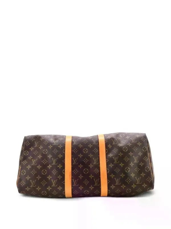 LOUIS VUITTON Keepall Monogram Canvas 50 Travel Bag - Brown