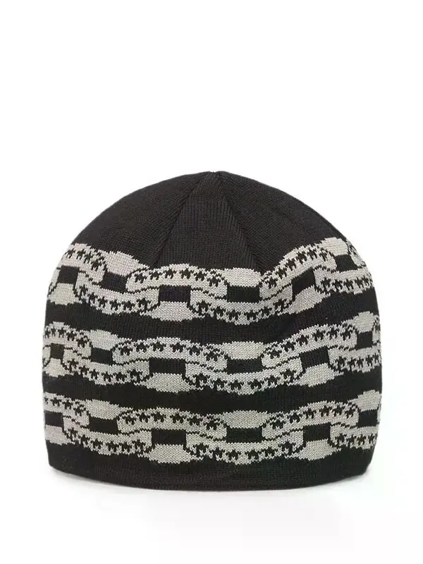 TWOJEYS Icon Chain Beanie Hat - Black