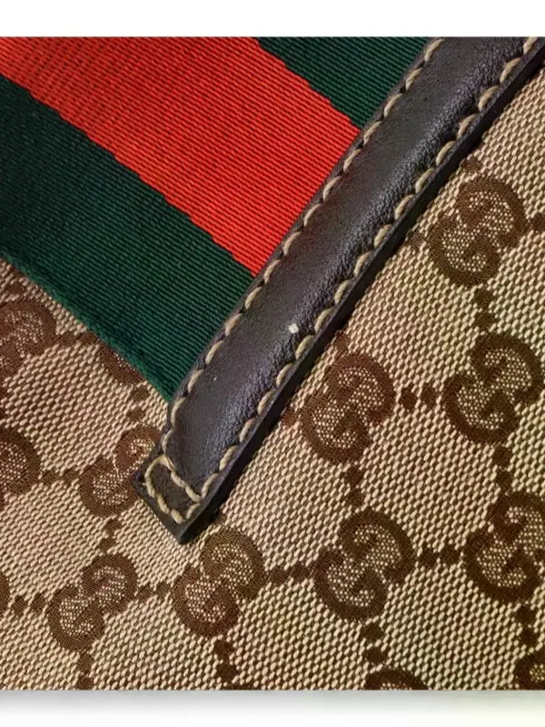 Gucci New Ladies Web Gg Canvas Large Hobo Bag