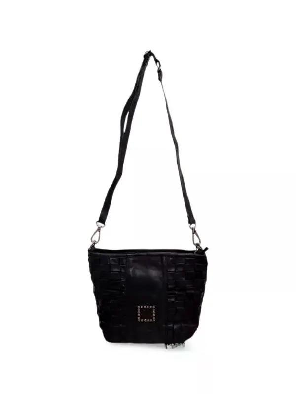 CAMPOMAGGI Beth Woven-design Studded Shoulder Bag