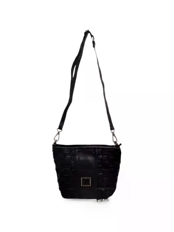 CAMPOMAGGI Beth Woven-design Studded Shoulder Bag