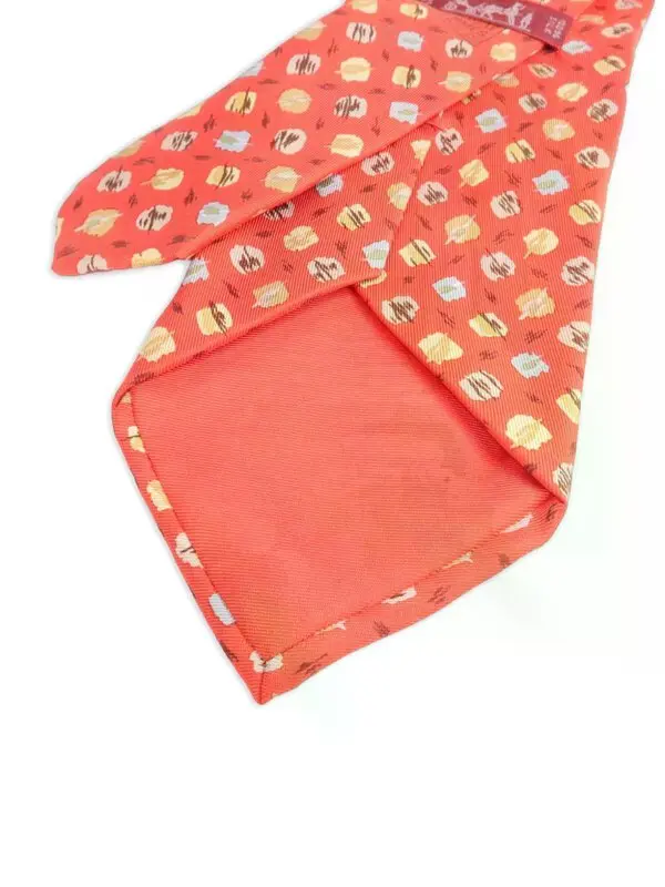 Hermès Abstract-print Tie