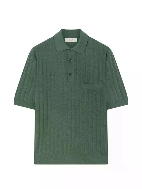 RETORI Front-pocket Wool Polo Shirt