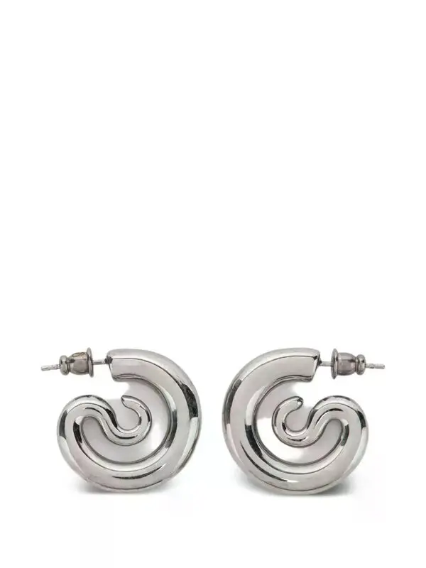 PANCONESI Serpent Hoop Earrings - Silver