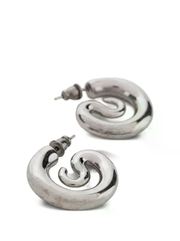 PANCONESI Serpent Hoop Earrings - Silver