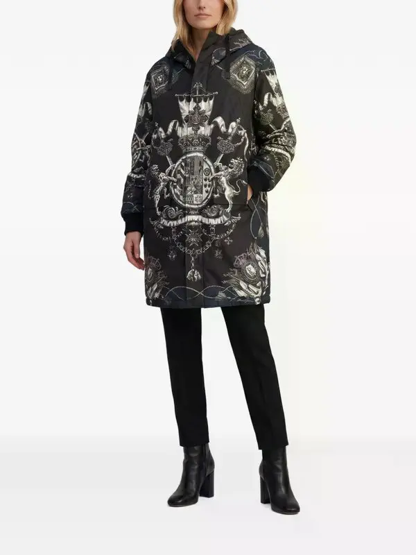 Dolce & Gabbana Heraldic Print Hooded Parka