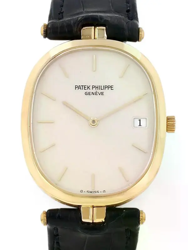 Patek Philippe 34mm Oval Ellipse Watch With Date Window