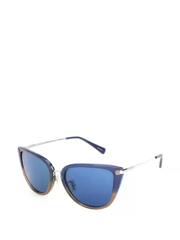 COACH Glitter-gradient Cat-eye Sunglasses - Blue